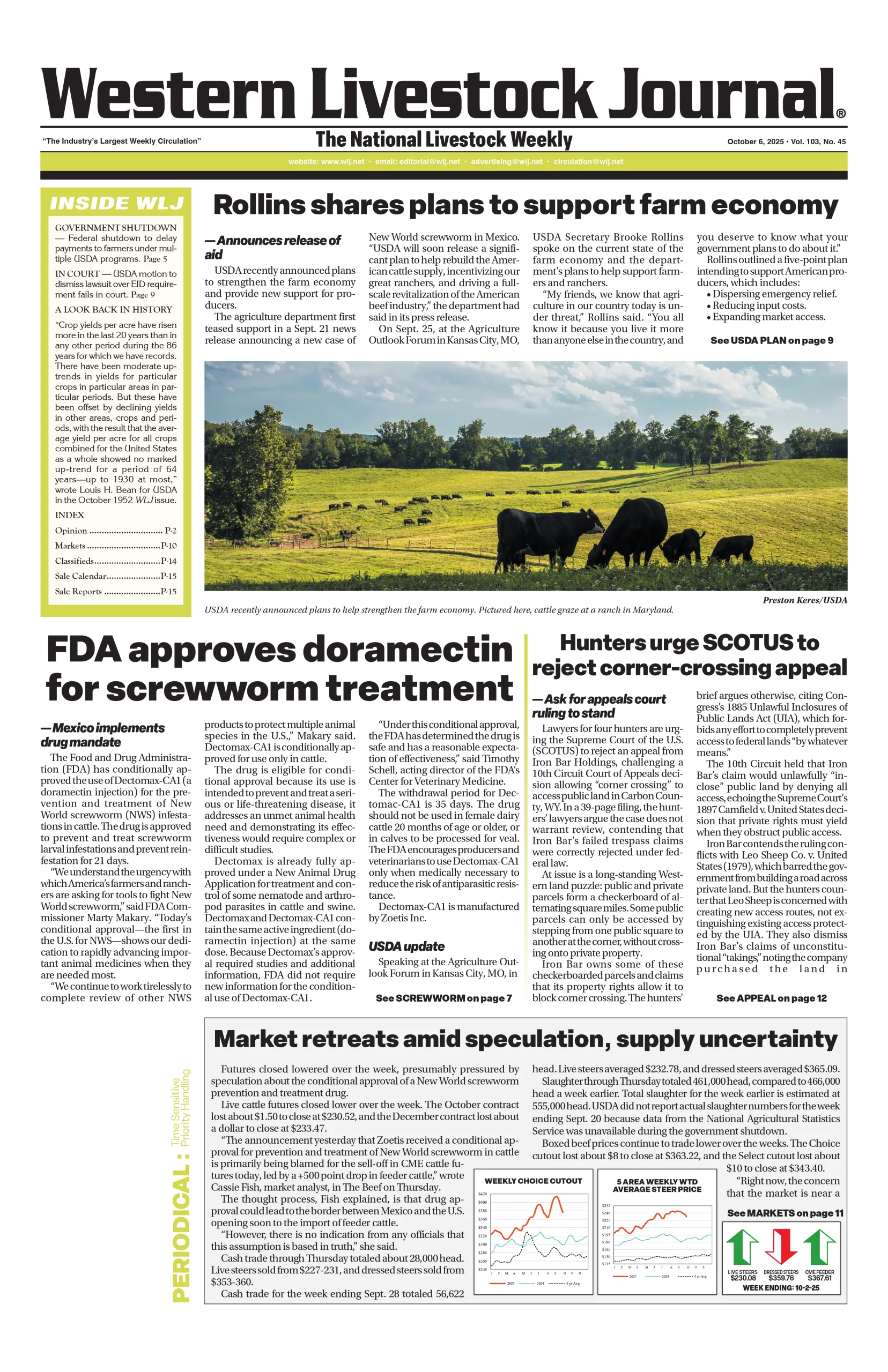 Western Livestock Journal - October 6, 2025 | Western Livestock Journal