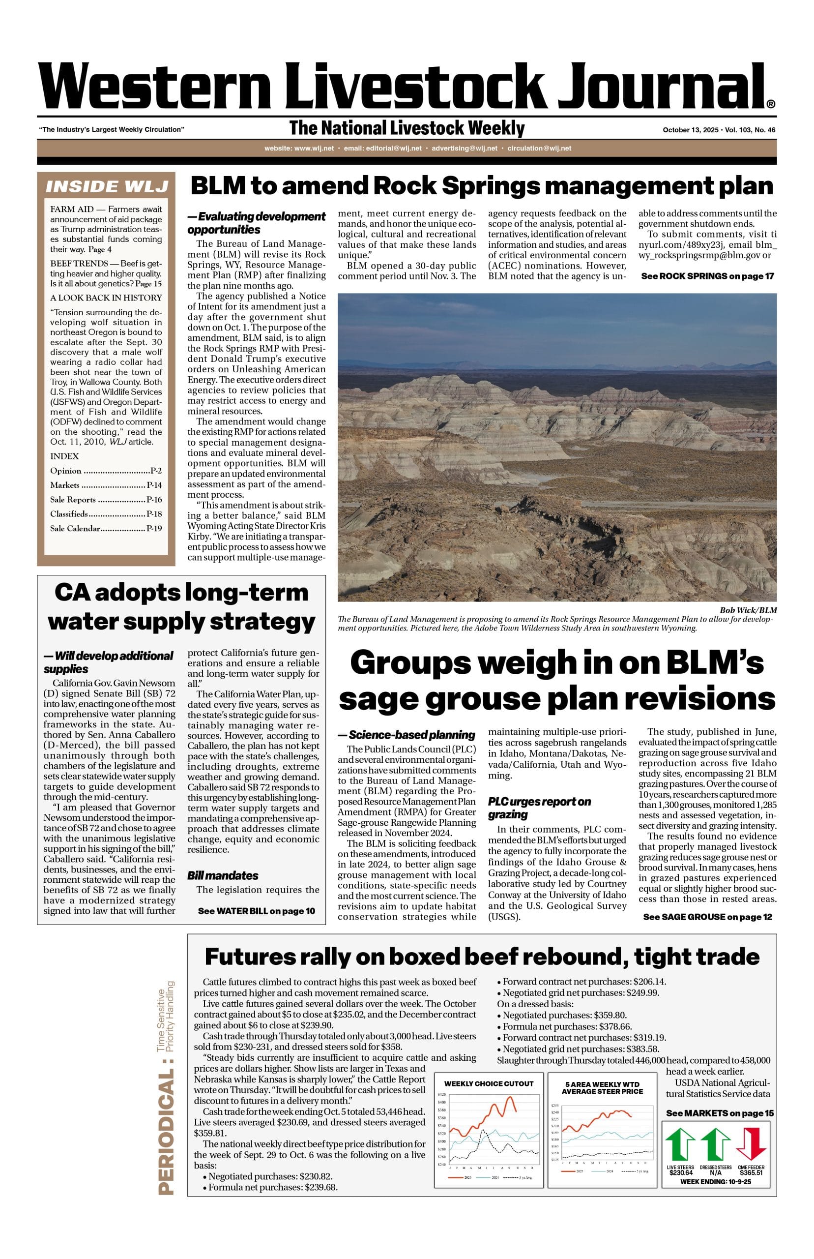 Western Livestock Journal – October 13, 2025 | Western Livestock Journal